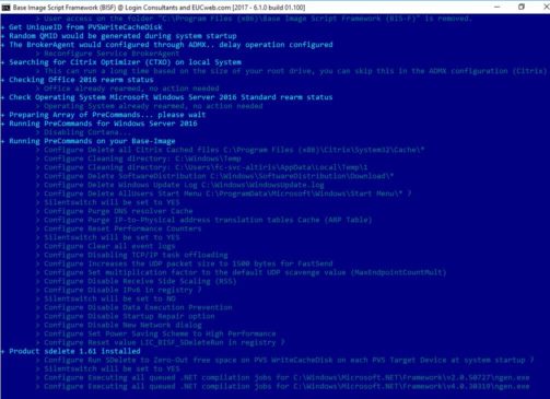 Base Image Script Framework ( BIS-F) 6.1 - EUCweb.com | focused on ...