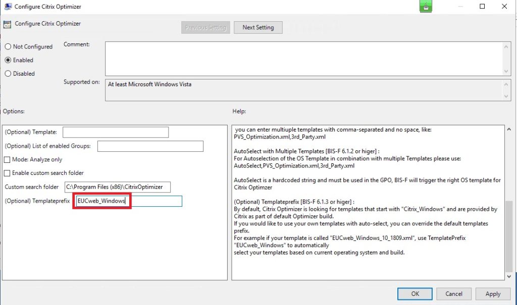 [HOW TO] Using Citrix Optimizer with TemplatePrefix - EUCweb.com ...